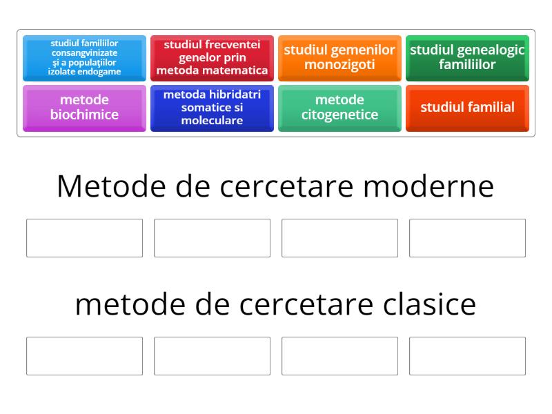 Metode de cercetare-aprofundare - Group sort