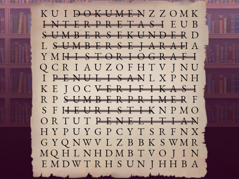 penelitian sejarah - Wordsearch