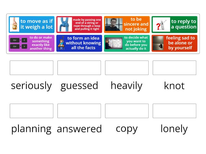 Gloria Who Might Be My Best Friend Vocabulary - Match up