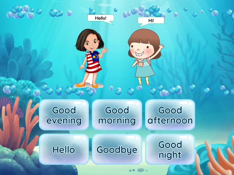 Lesson 1: Greetings - Find the match