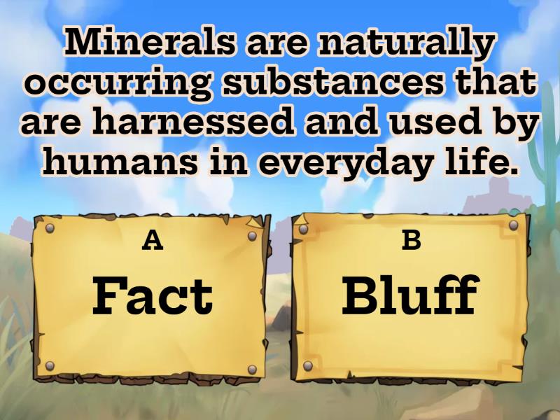 Fact or Bluff - Quiz