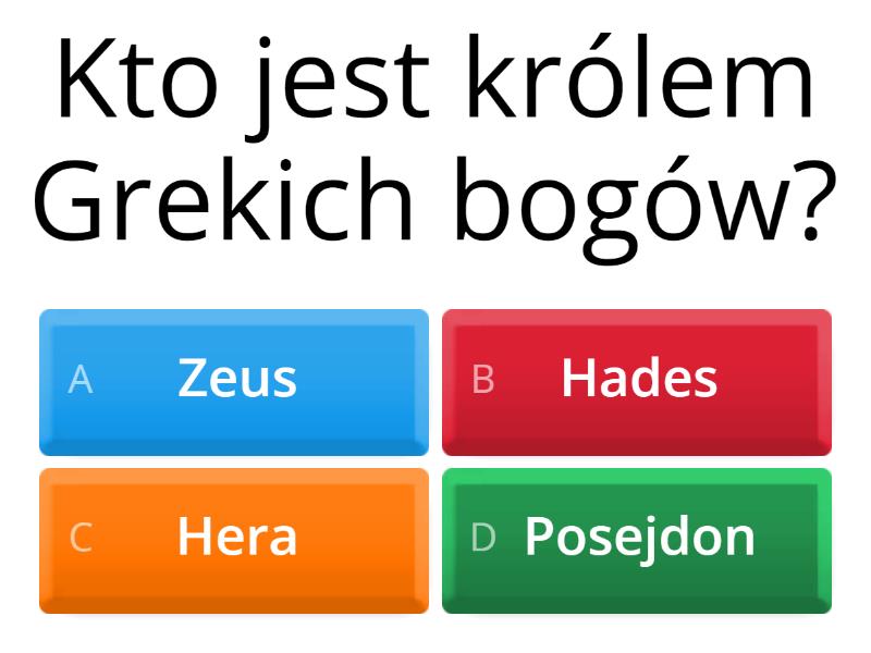 Mitologia Grecka - Quiz