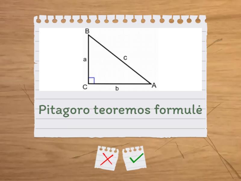 Pitagoro teorema - Flash cards