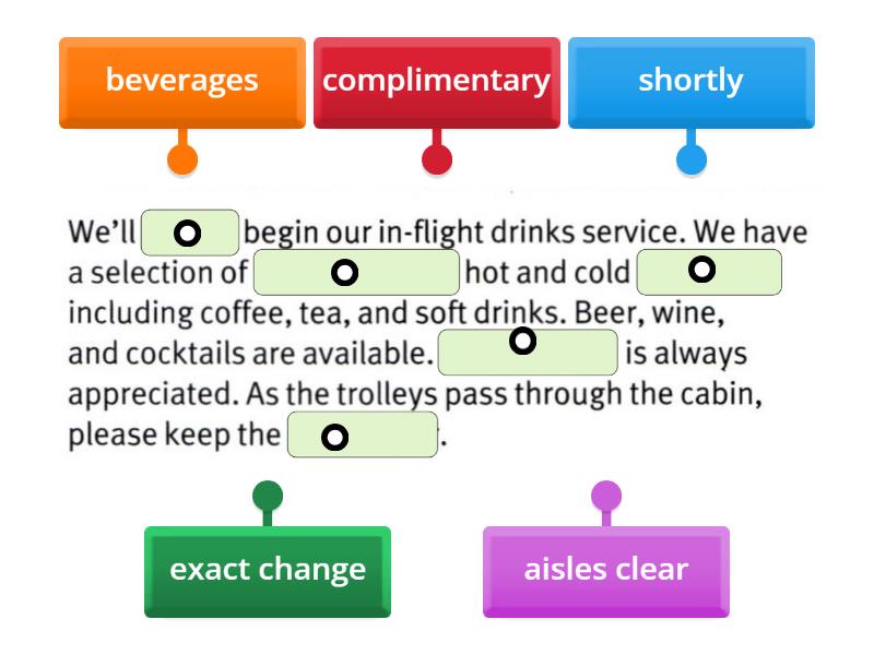 services and amenities - Labelled diagram