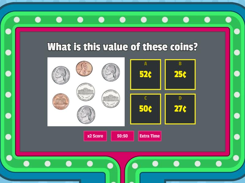 Counting Coins - Gameshow quiz