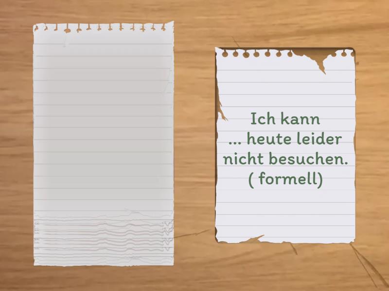 Dativ-und Akkusativpronomen - dich, dir, Sie, Ihnen - Speaking cards