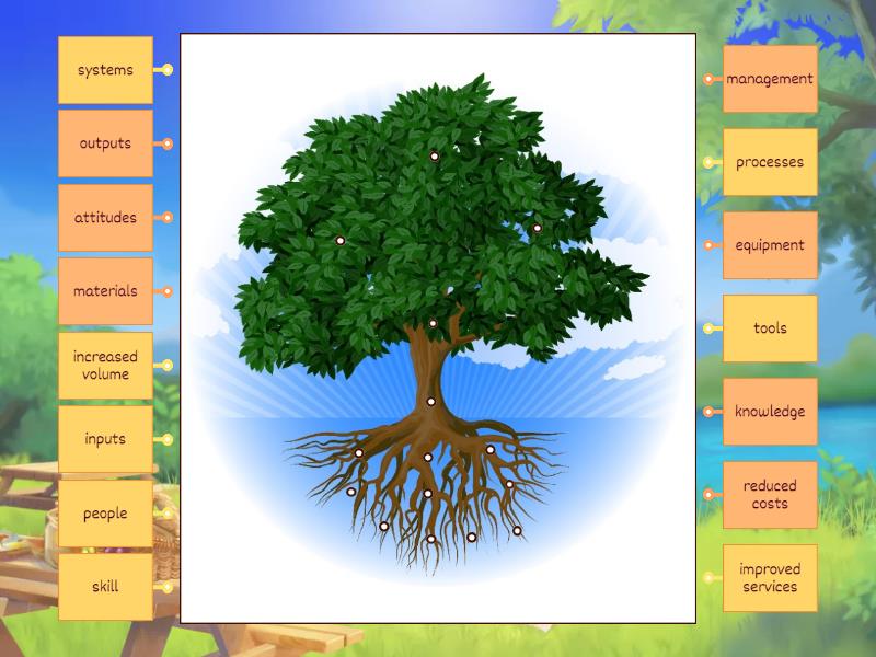 Productivity Tree - Labelled diagram