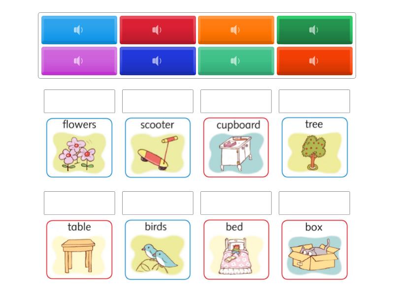 Let's explore 2 - Unit 3, Lesson 5 - Listen - Une las parejas