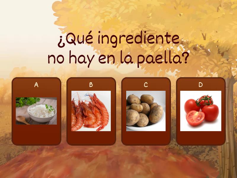 la comida - Quiz