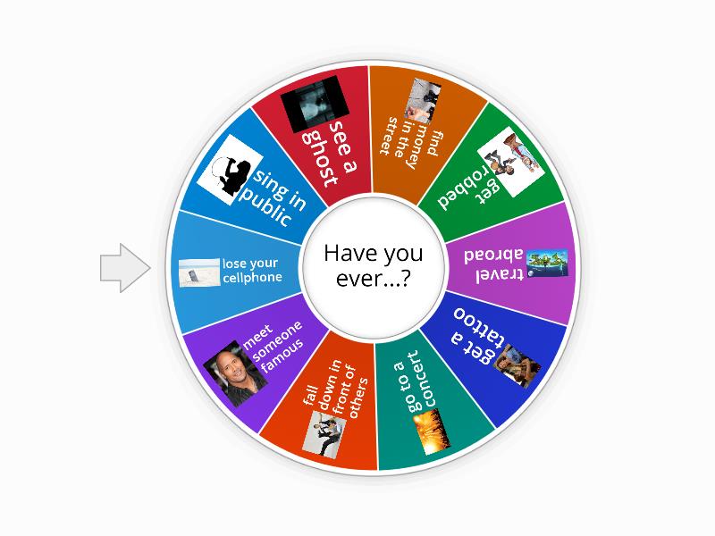 ACPB- B06- Present Perfect vs Past Simple - Spin the wheel