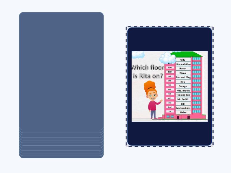 ordinal numbers \ floors - Speaking cards