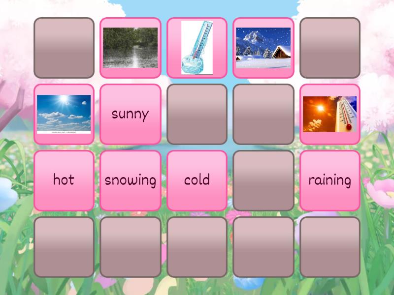 Weather Memory - Matching pairs