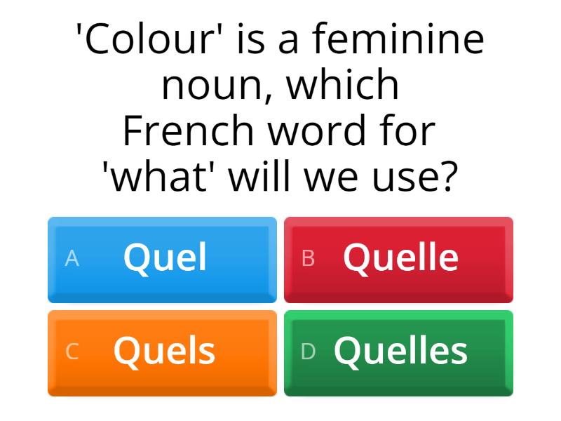 French - Quiz
