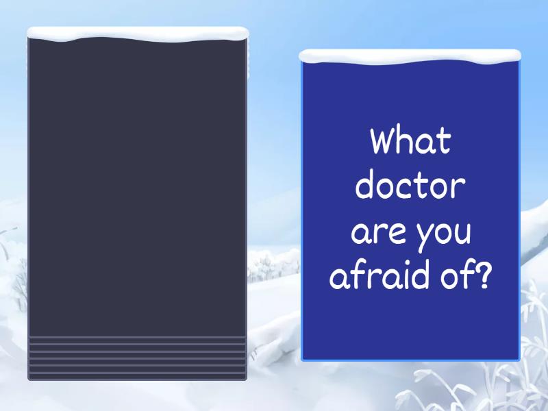Questions doctor - Speaking cards