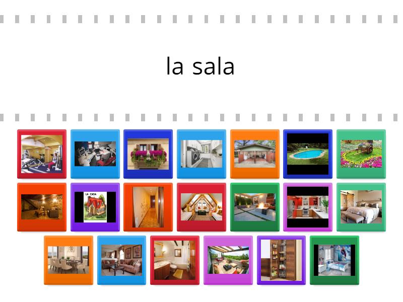 Las partes de la casa - match - Find the match