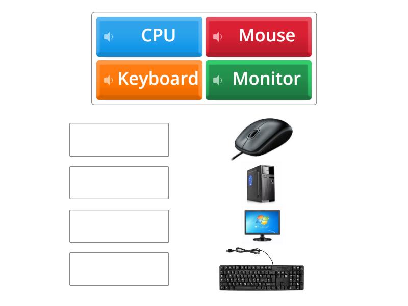 Part of computer - Match up