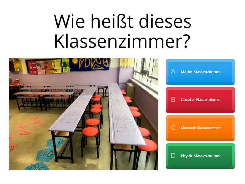 Klassenzimmer - Quiz