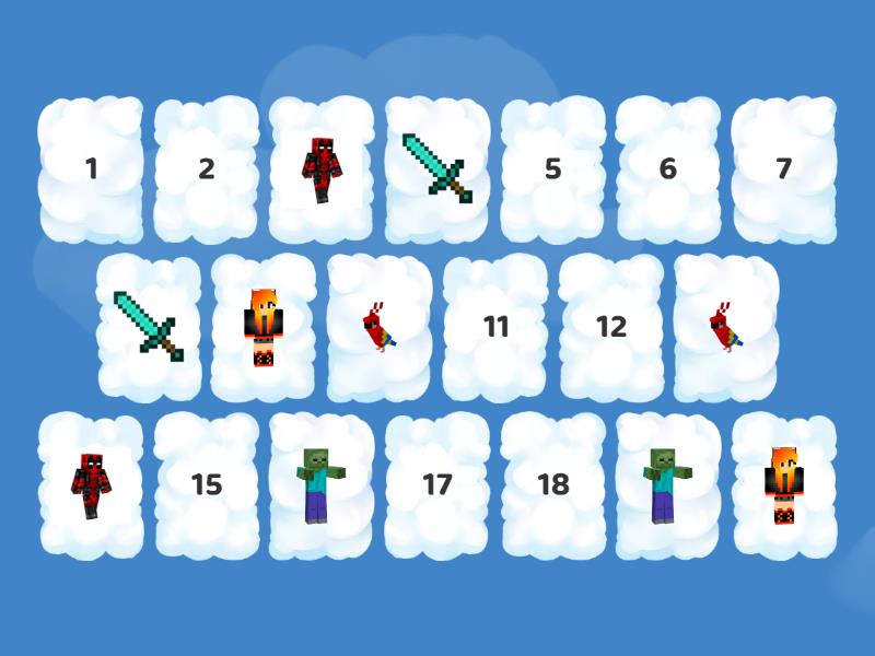 Меморі. Minecraft - Matching pairs