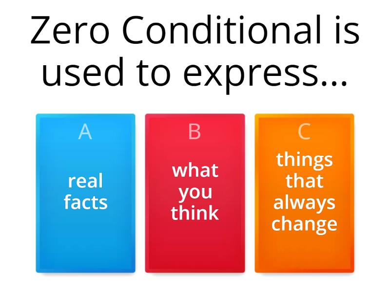Zero Conditional rule - Quiz
