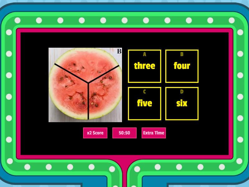 G1: How many equal parts are there? - Gameshow quiz