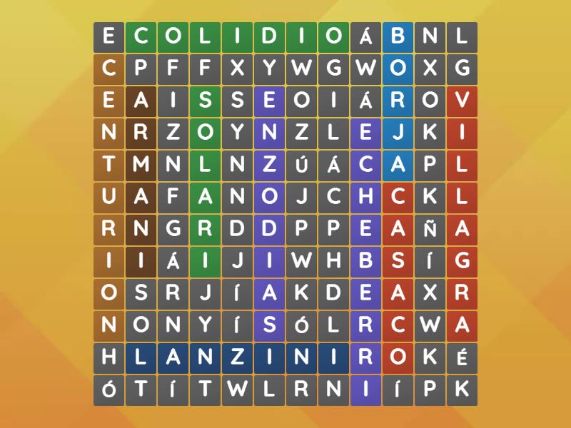 SOPA DE LETRAS DE VALEN 5|B - Wordsearch