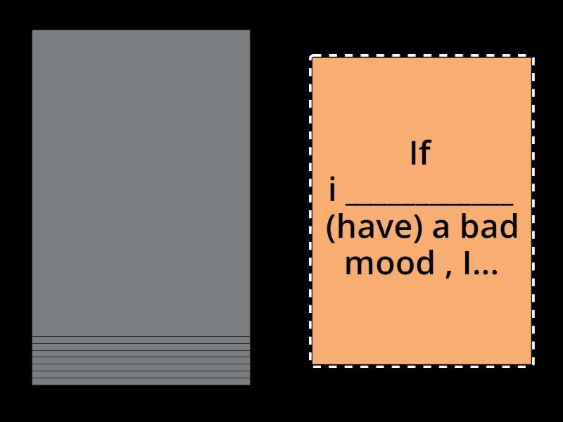 First conditional - Speaking cards
