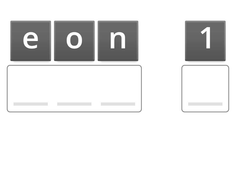 G1 Numbers 1 to 10 - Anagram