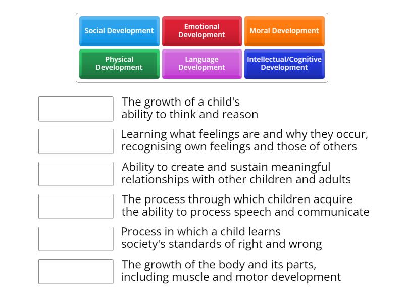 Child Development - Match up