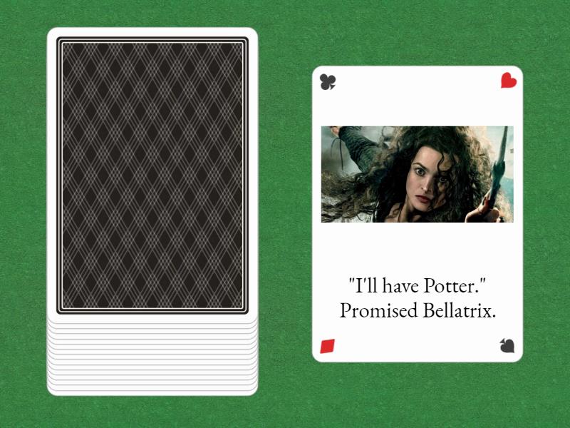 Harry Potter and Reported Speech - Speaking cards Harry Potter and Reported Speech - Speaking cards