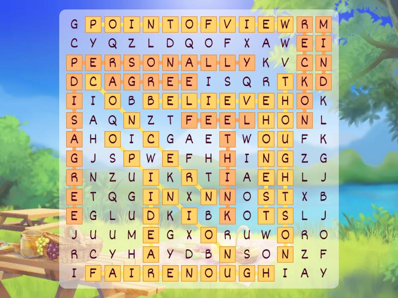 Let's Find a Word - Wordsearch