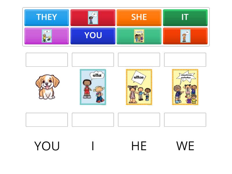 PERSONAL PRONOUNS - Match up
