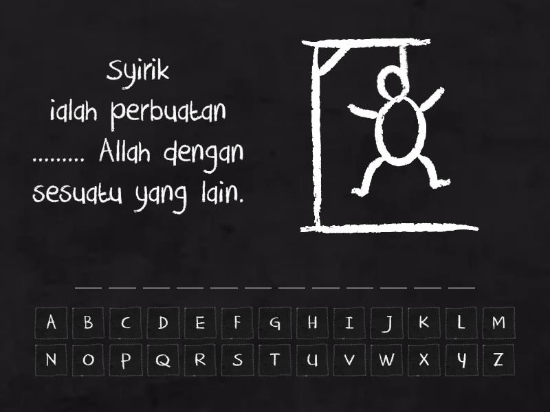 kuiz topik syirik - Hangman