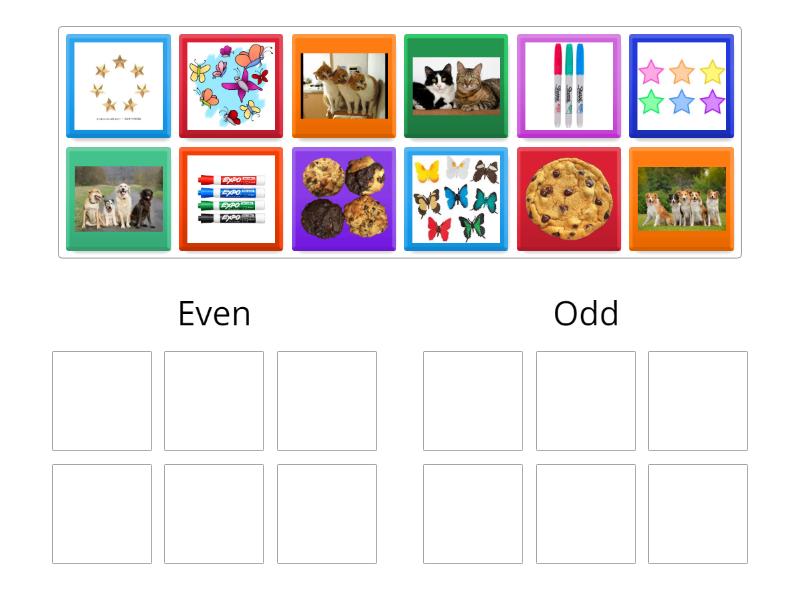 Even & Odd numbers - Group sort