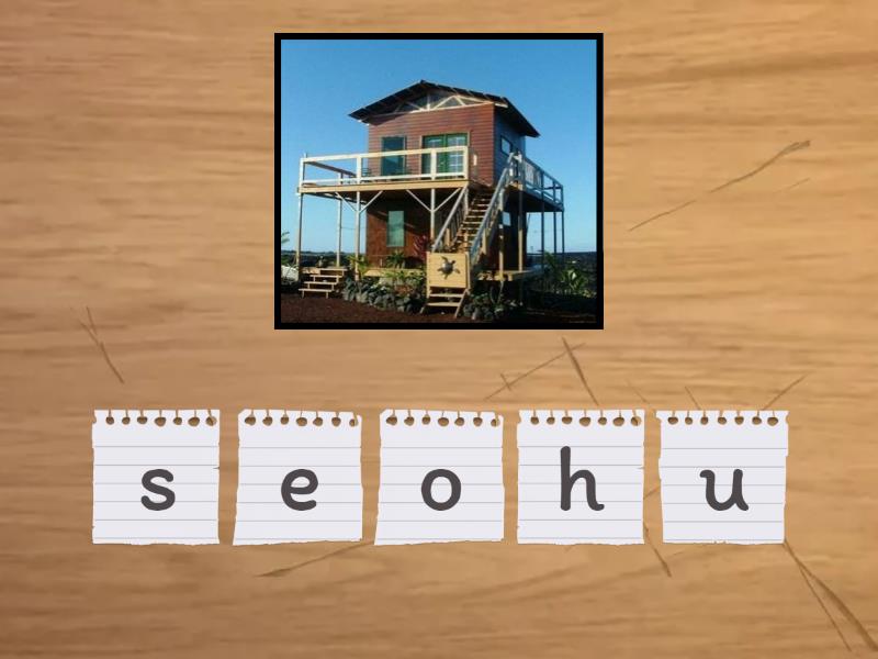 FF1 unit 8 my house - Anagram