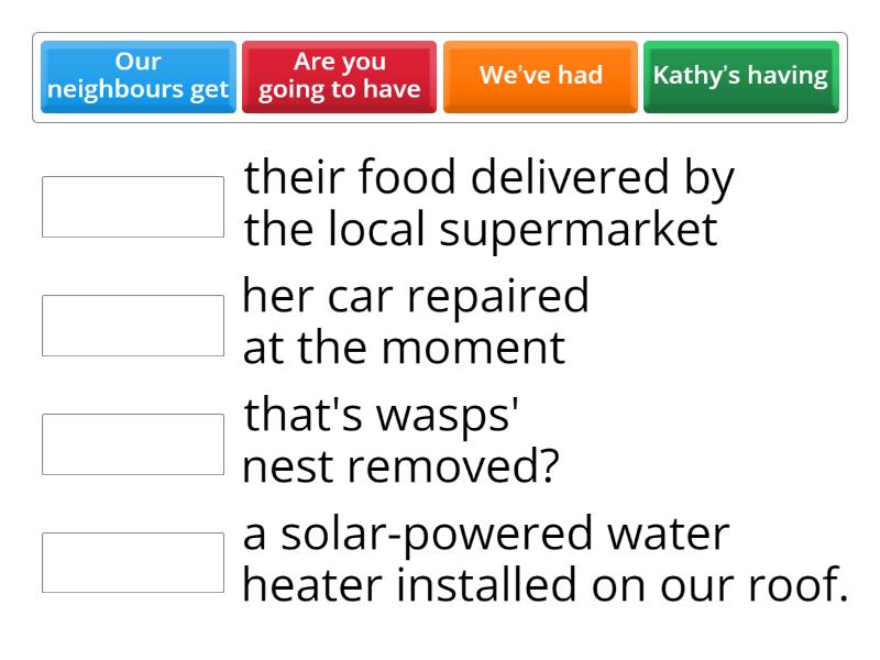 The causative - Match up