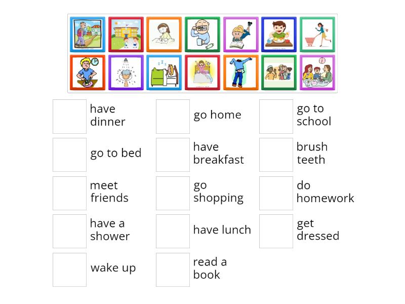 BK Daily Routines - Match up