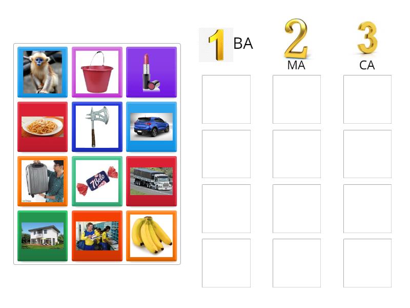 SÍLABA INICIAL - Group sort