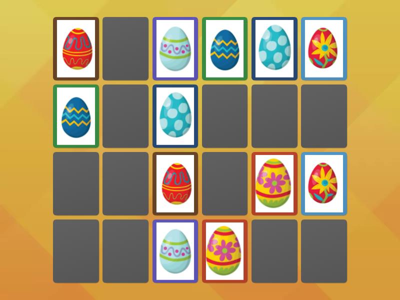 Easter Eggs - Matching pairs