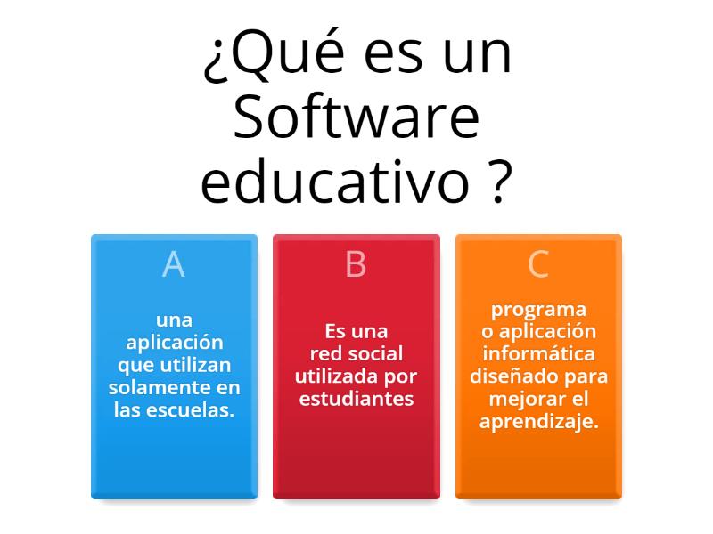 Cuestionario de Software Educativo. - Quiz
