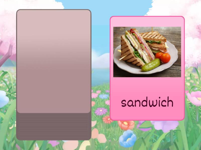 food with sound - Speaking cards