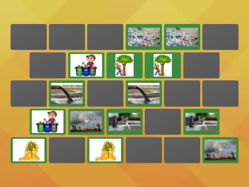 Memorama medio ambiente - Matching pairs