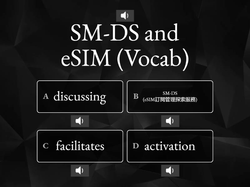 Amol Tuli - SM-DS and eSIM (1-8) - Quiz