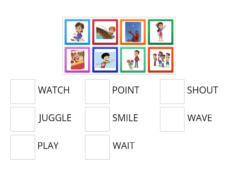 ACTION VERBS - 5TH GRADE - Match up