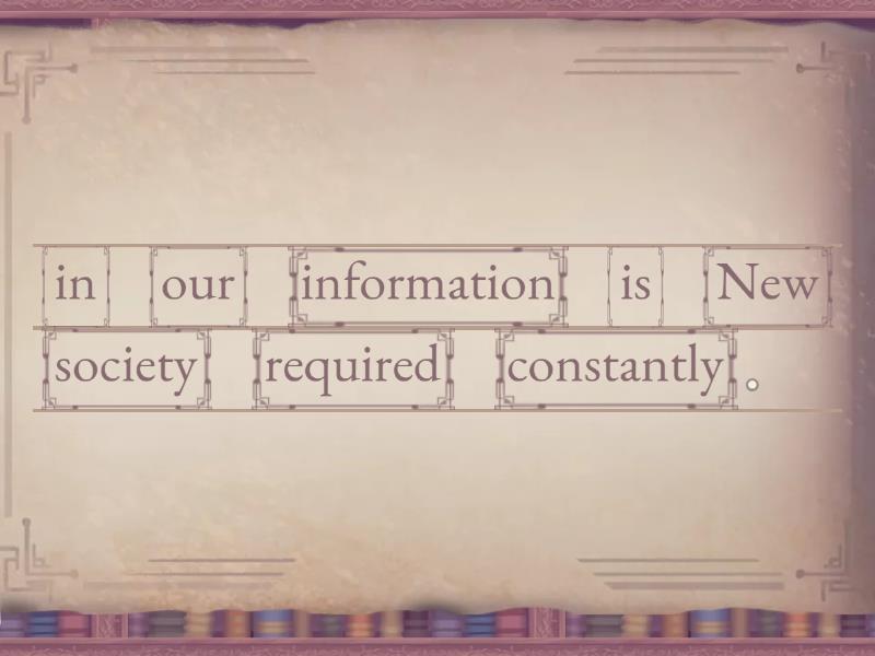 L5 U5 WORD ORDER CAUSE & EFFECT & PASSIVE VOICE - Unjumble