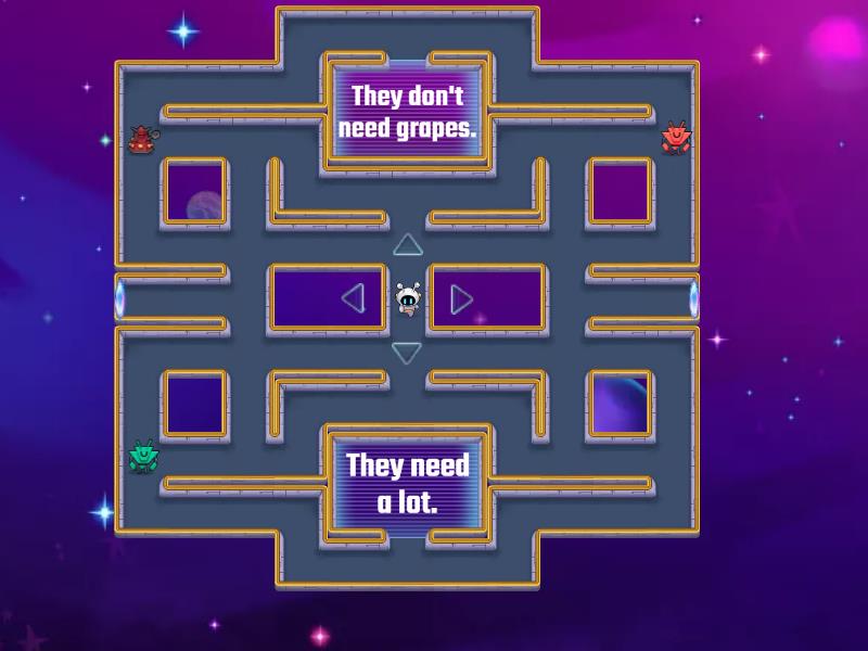 Wonder world 5 U2迷宮追逐 :選出正確的回答句 - Maze chase