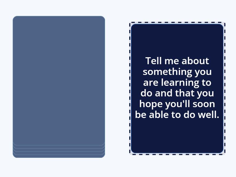 Talking about abilities - Speaking cards