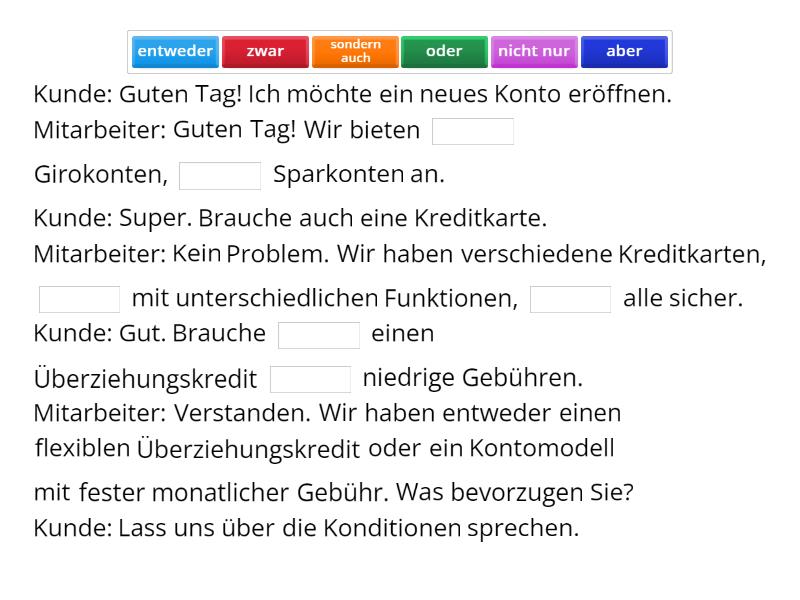 B1.1 L7: Zweiteilige Konjunktionen: "nicht nur, sondern auch", "zwar ...