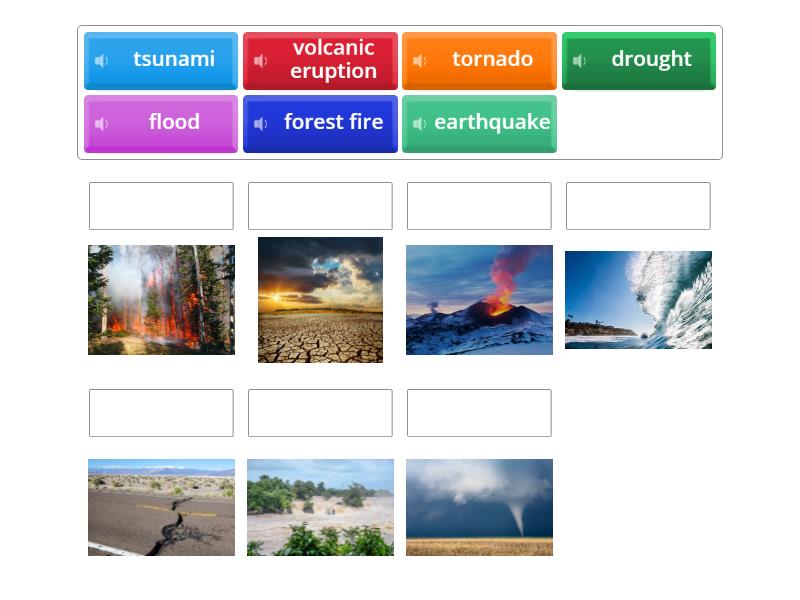 PRE-INT+ Natural disasters - Match up