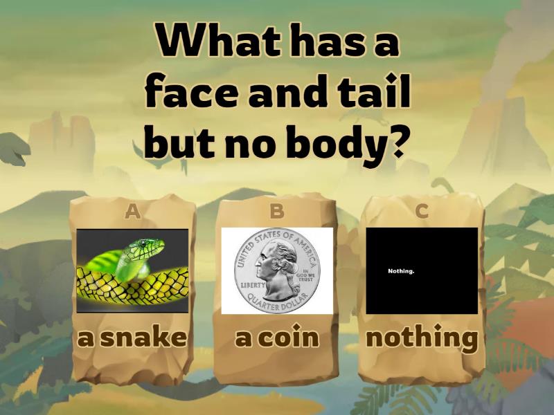 Riddles warm up - Quiz