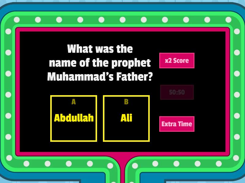 Prophet Muhammad: A Biography - Gameshow quiz